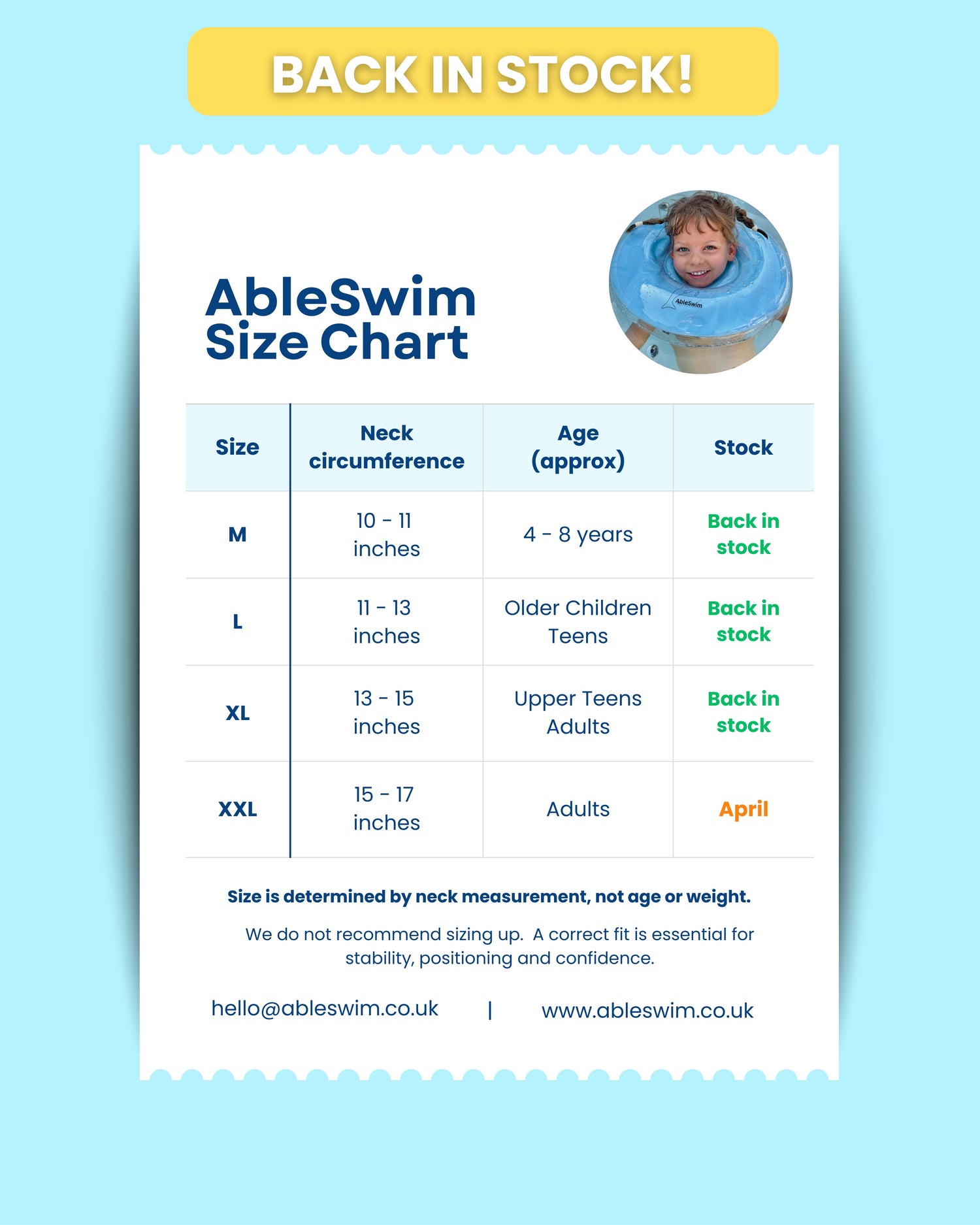 Swim rings for physical disability – AbleSwim